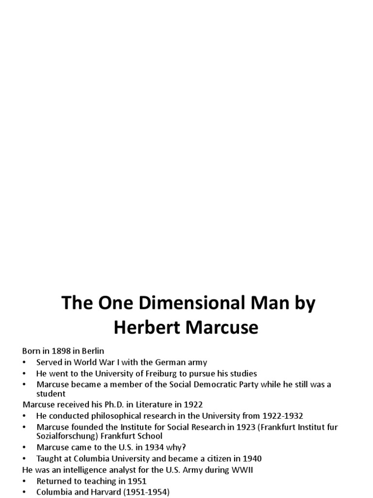Herbert Marcuse | PDF | Frankfurt School | Critical Theory