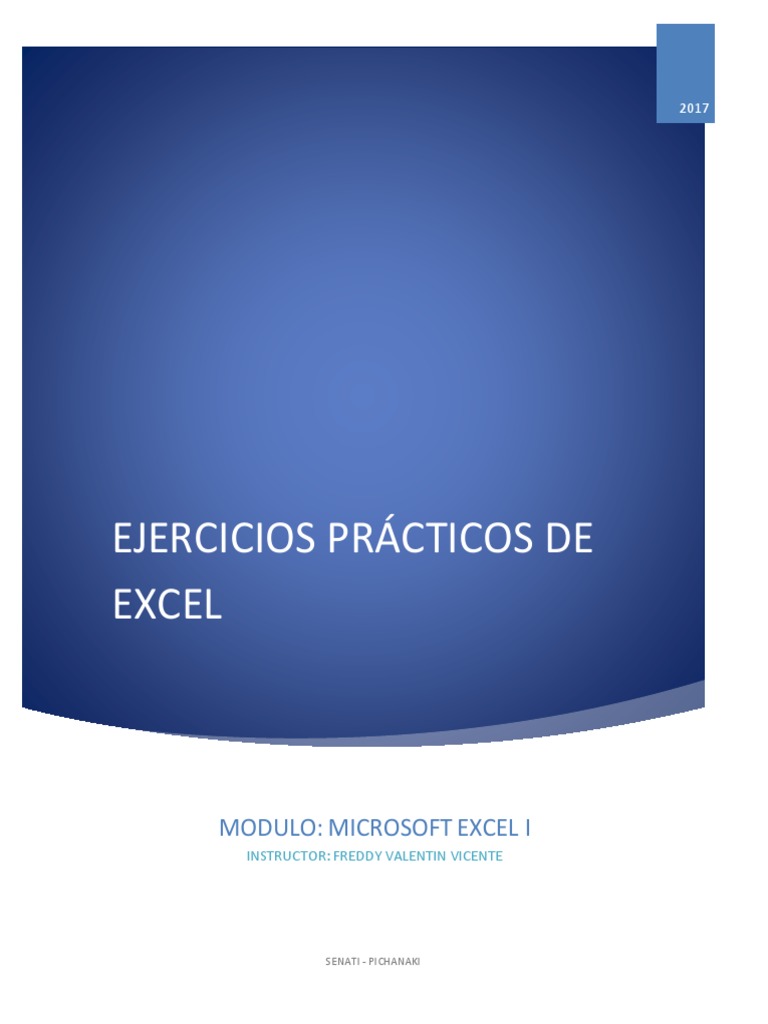 Ejercicios de Excel Basico | PDF | Microsoft Excel | Informática