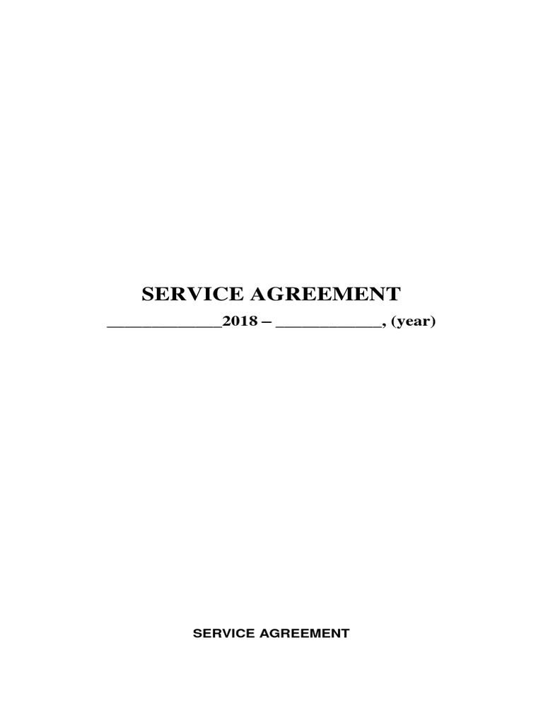 Service Agreement Dole Do 18 A | PDF | Employment | Damages
