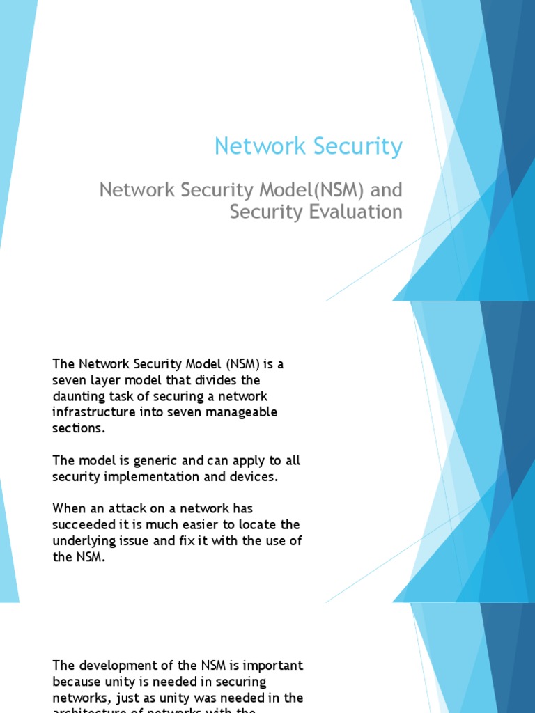 Network Security - NSM and Security Evaluation | PDF | Physical ...