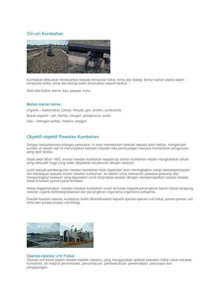 Kaedah Kaedah Rawatan Kumbahan | PDF