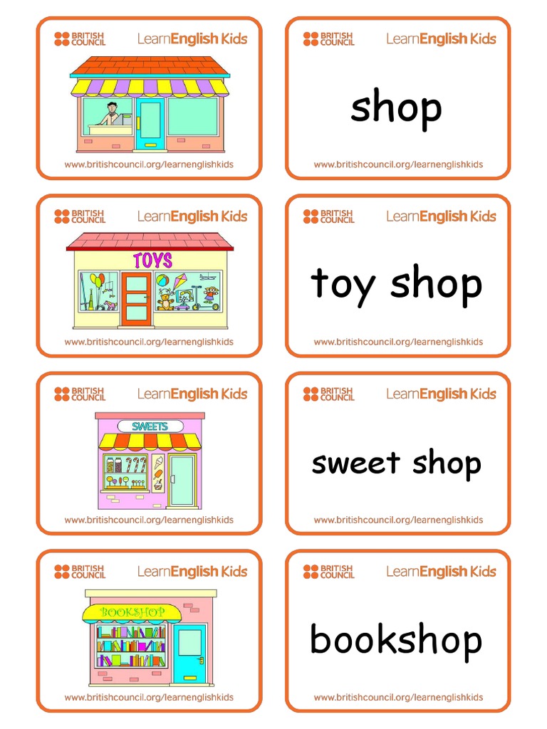 Shop Types Flashcards PDF | PDF