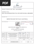 Electrical ITP | PDF | Anode | Electrical Equipment