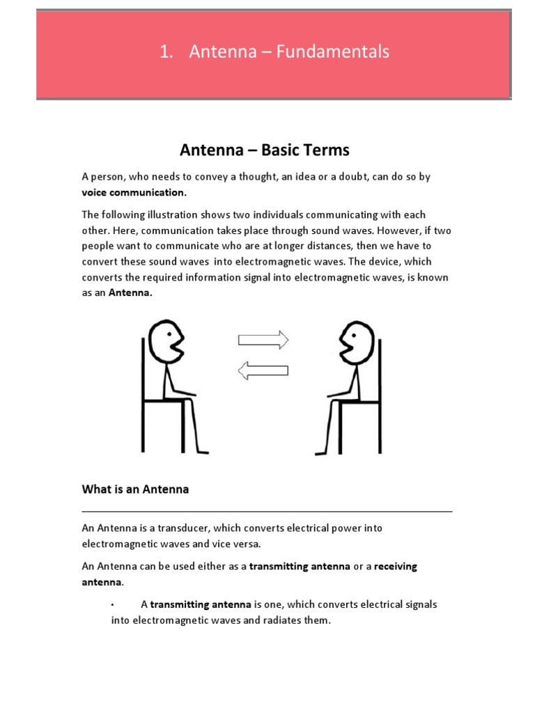 1 - Antenna - Fundamentals | Download Free PDF | Antenna (Radio ...