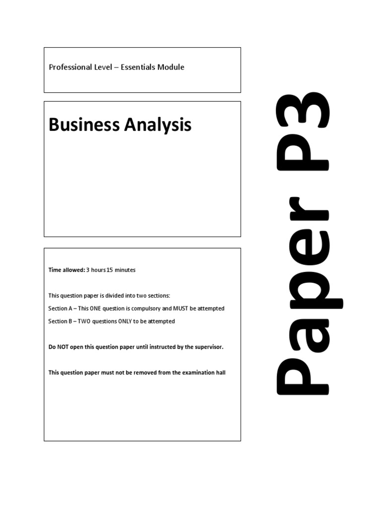 ACCA P3 Mock Exam Questions | PDF | Employment | Retail