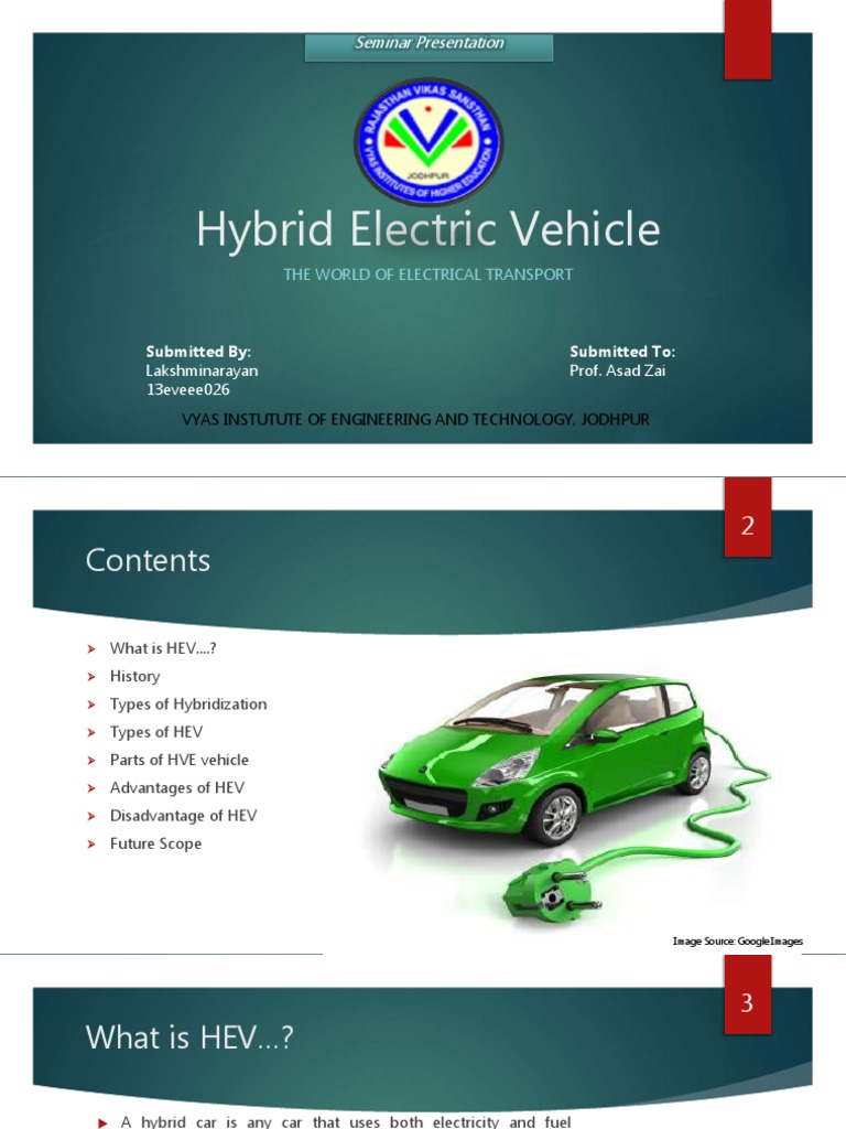 Hybridelectricvehicle 170404081921 | PDF | Hybrid Vehicle | Electric ...