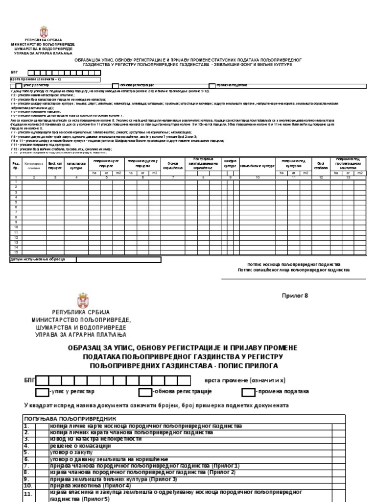 Obrazac Obnova Blanko PDF | PDF