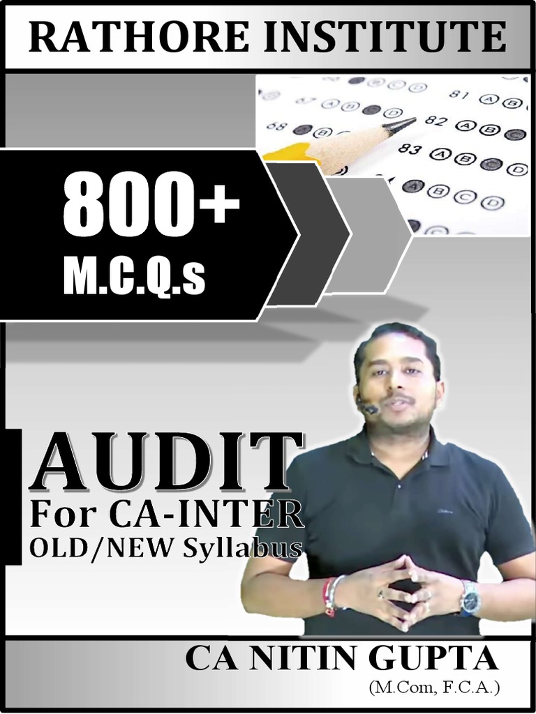 CA Inter IPCC Audit MCQs - CA Nitin Gupta PDF | PDF | Financial Audit | Audit
