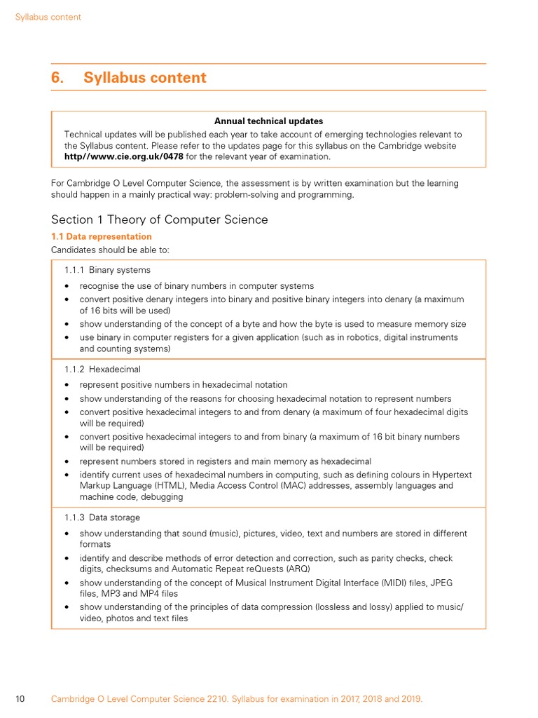 2210 Computer Science Learners Guide and Checklist | PDF | Logic Gate ...