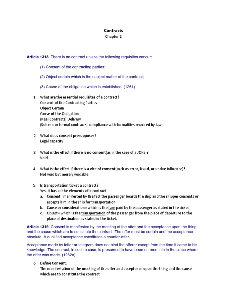 Contracts Chapter 2 | PDF | Offer And Acceptance | Common Law