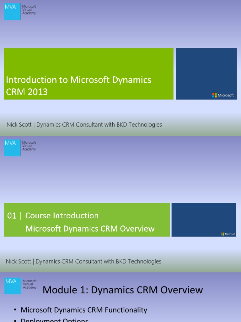 Dynamics CRM Overview | PDF | Microsoft | Microsoft Outlook