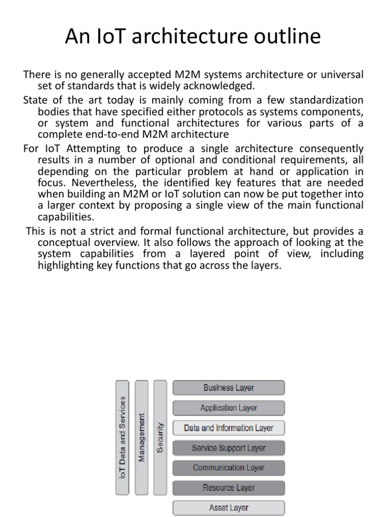 IoT Architecture Overview and Layers | PDF | Internet Of Things ...