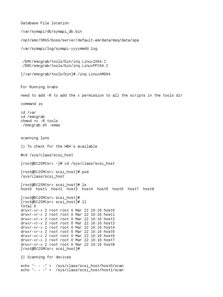 Linux SAN Related Commands | Download Free PDF | Software Repository ...