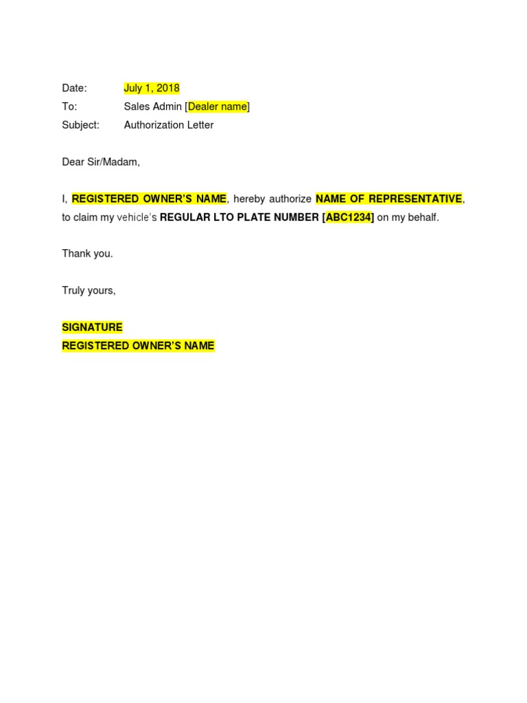 Lto Authorization | PDF