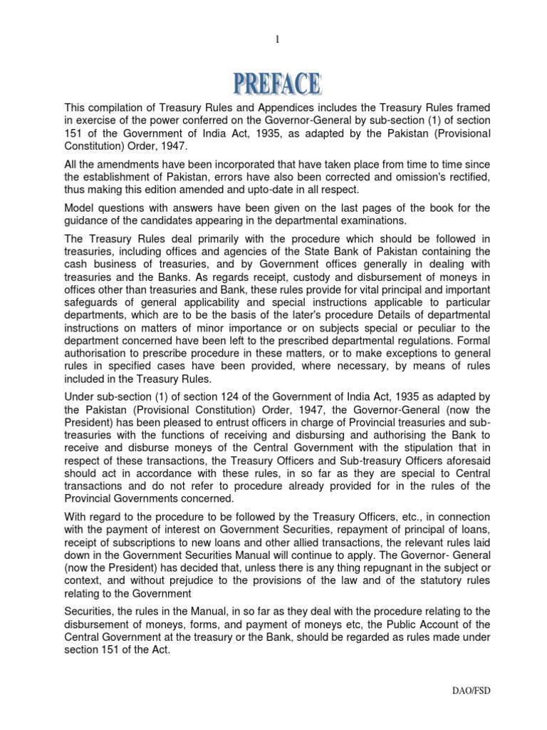 Treasury Rules 1 Complete PDF | PDF | Debits And Credits | Federal ...