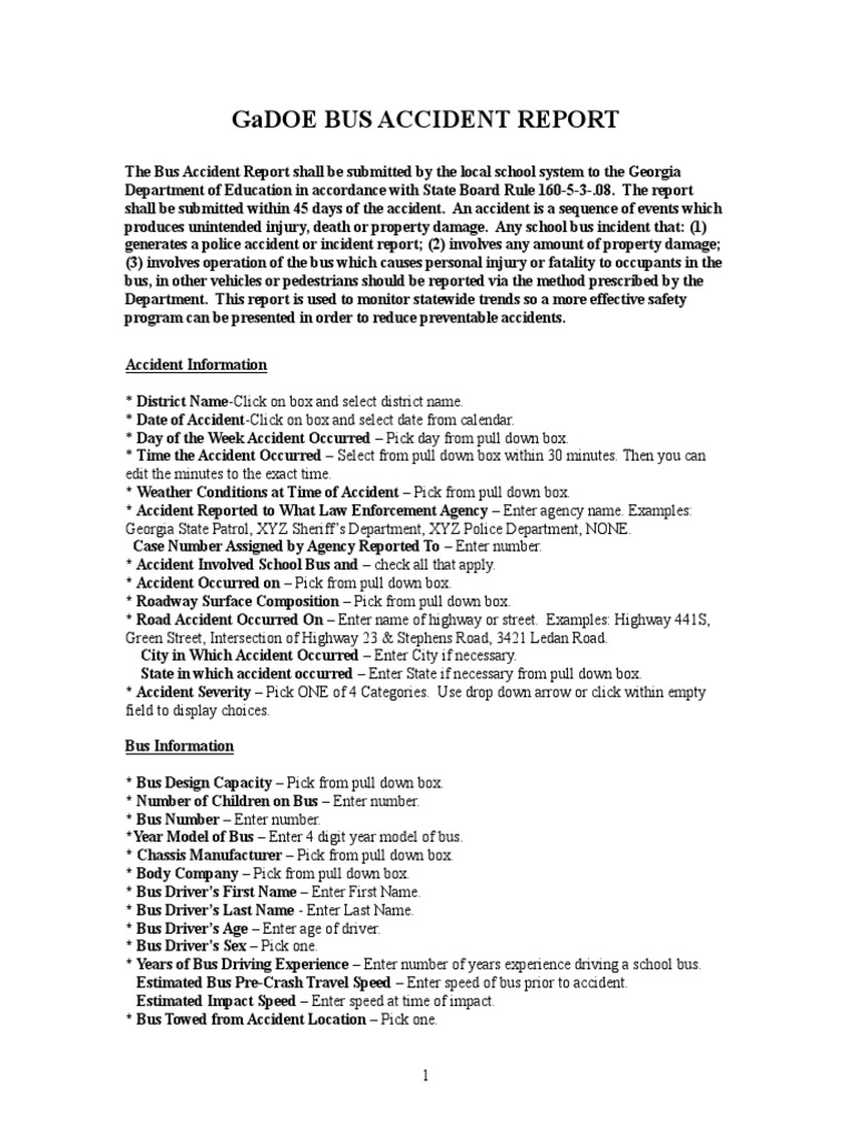 Gadoe Bus Accident Report | PDF | Traffic Collision | Bus