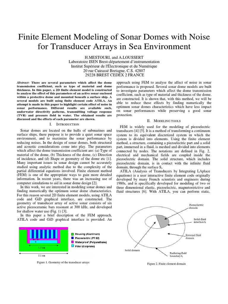 Finite Elements | PDF | Sonar | Finite Element Method