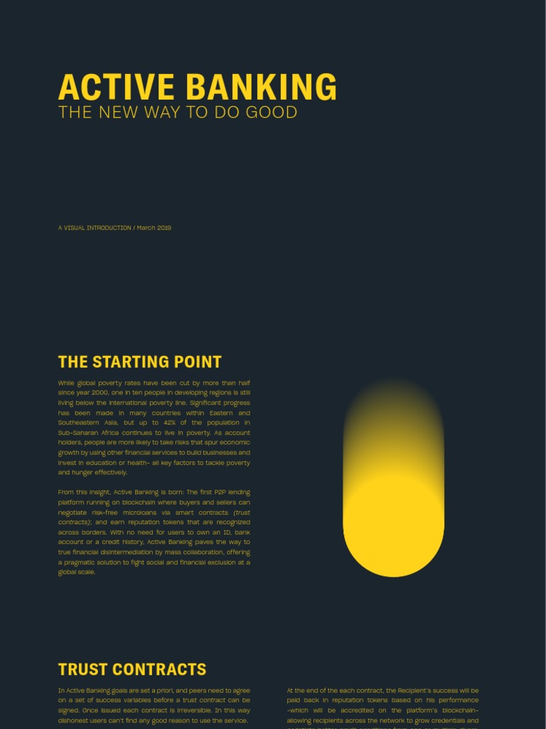 Active Banking: The New Way To Do Good | PDF | Microcredit | Banks