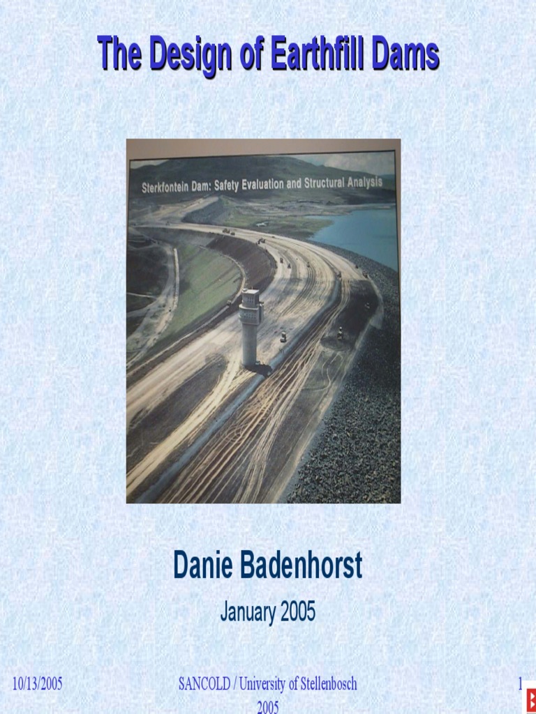 Earthfill Dam Design Principles | PDF | Soil Mechanics | Dam