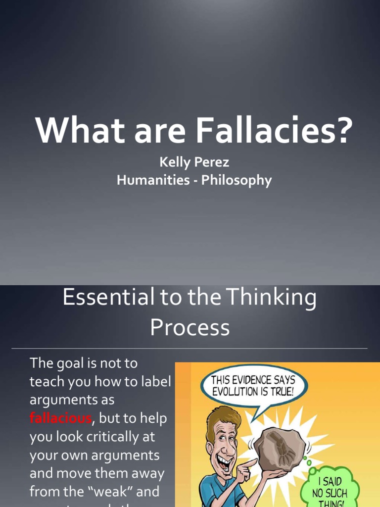 Fallacies 1 PDF | PDF | Argument | Fallacy