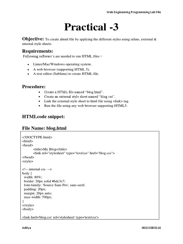 Css (Exp 3) | PDF | Cascading Style Sheets | Beef