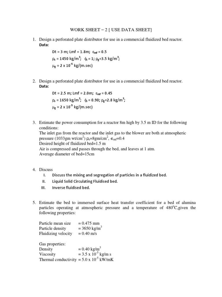 Data:: Work Sheet - 2 (Use Data Sheet) | PDF