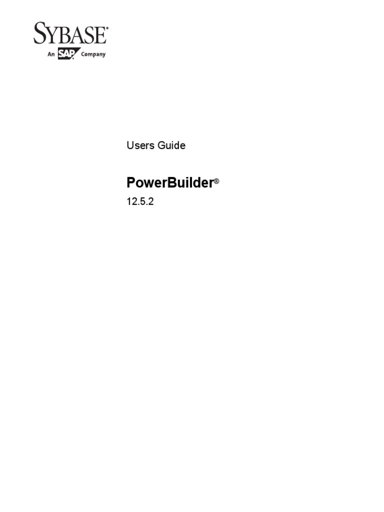 Powerbuilder: Users Guide | PDF | Menu (Computing) | Databases