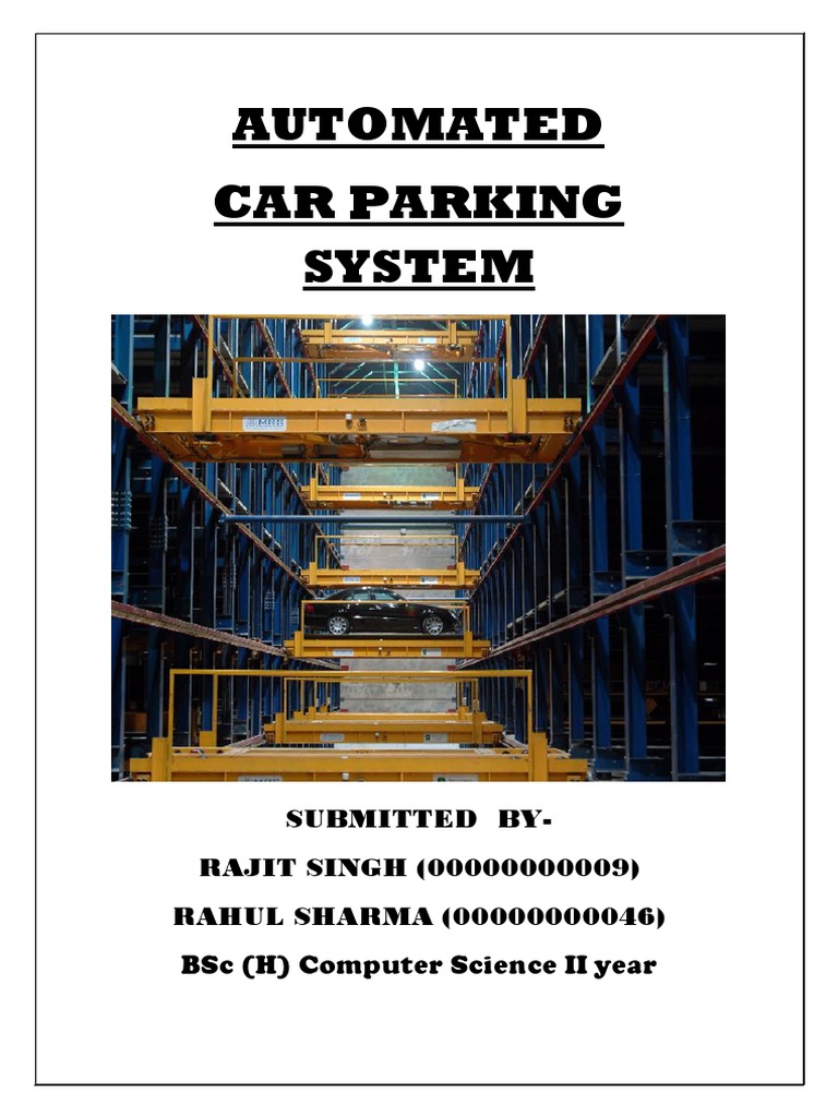 CAR - PARKING - SYSTEM (Sample Report) PDF | PDF | Risk Management ...