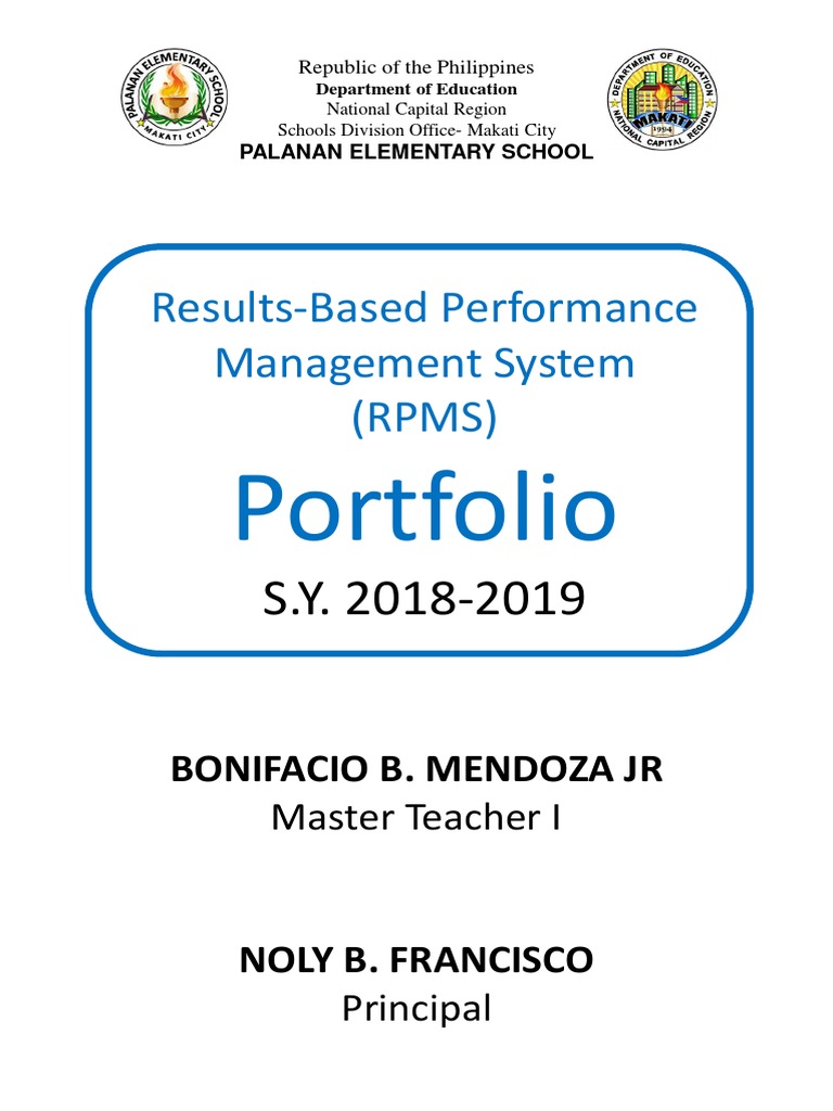 Portfolio: Results-Based Performance Management System (RPMS) | PDF