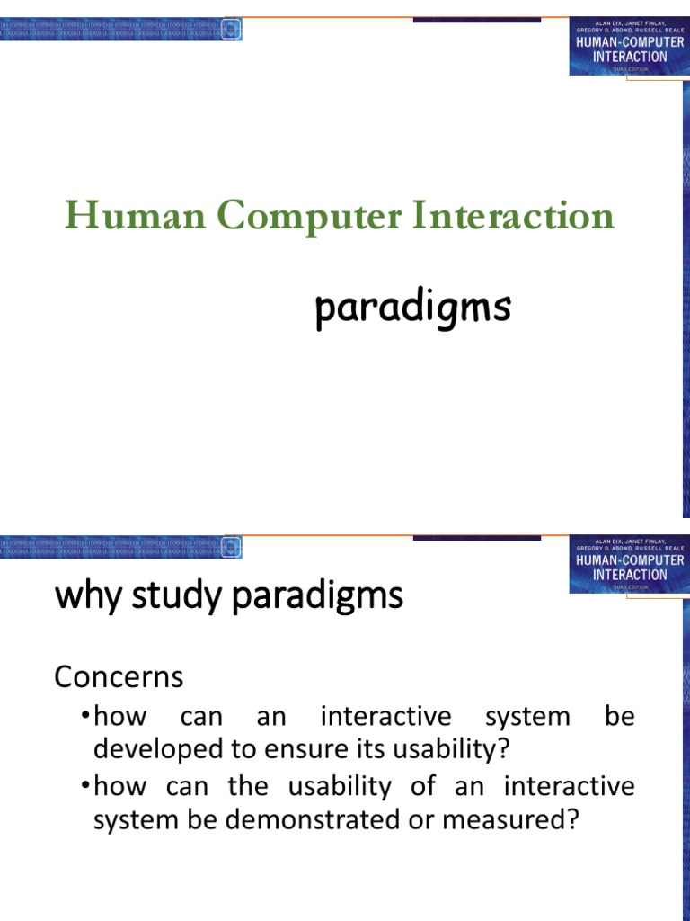 HCI Paradigms and Design Basics | PDF | Human–Computer Interaction ...
