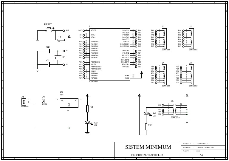Pertemuan 1 Skematik Sistem Minimum | PDF