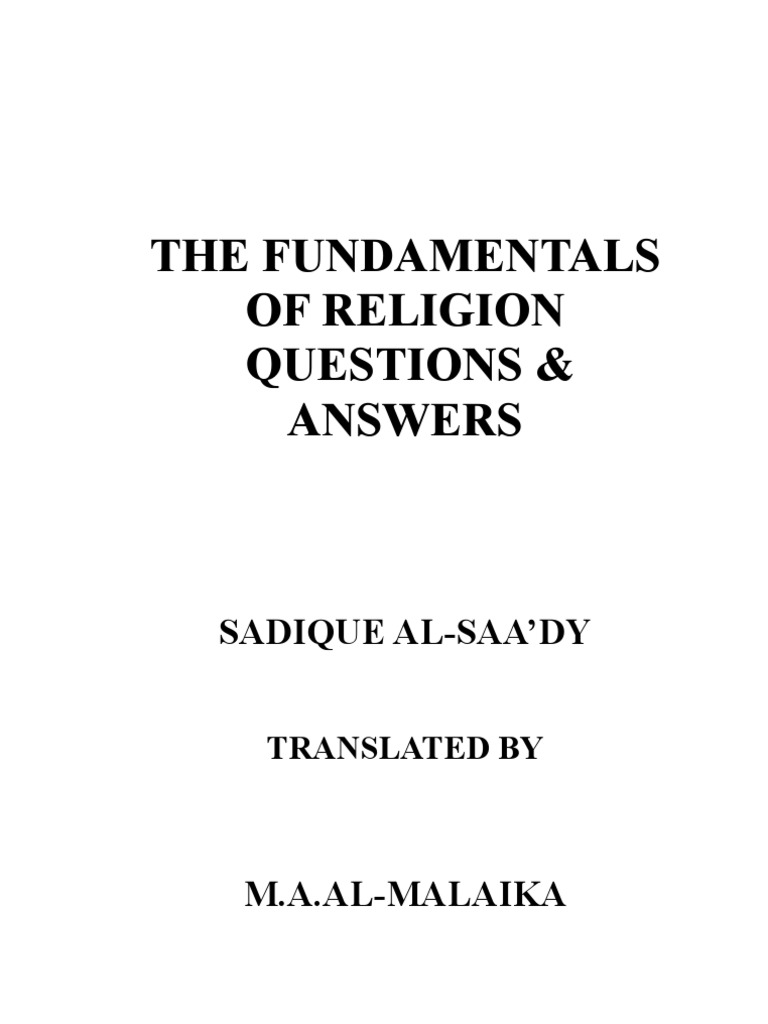 Osul Din | PDF | Quran | Islam