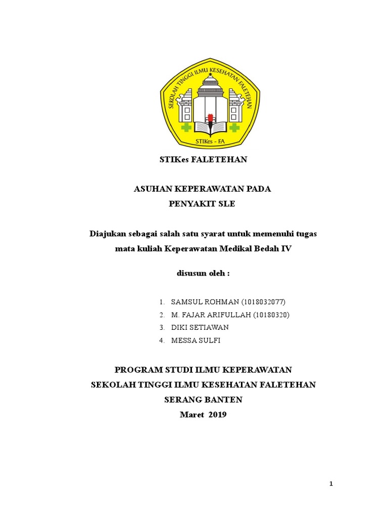 Askep Sle Dan Hipersensitifitas | PDF | Sains & Matematika