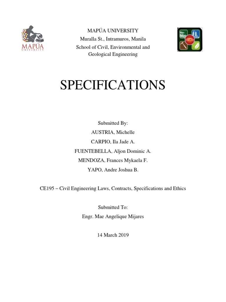 Vernacular Terms in Philippine Construction | Specification (Technical ...