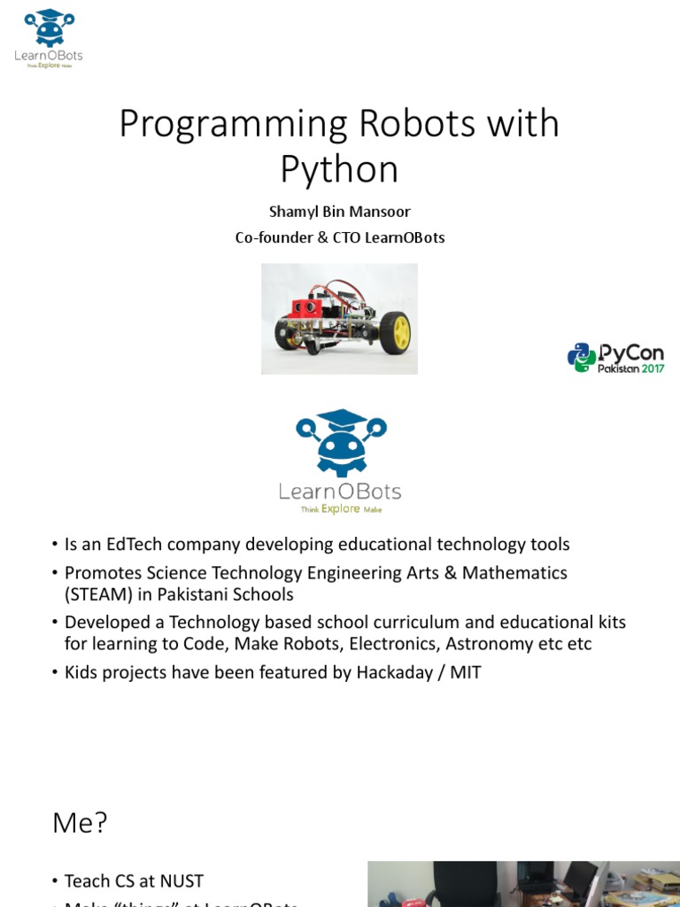 Robots Python Pdf Raspberry Pi Python Programming Language 9566
