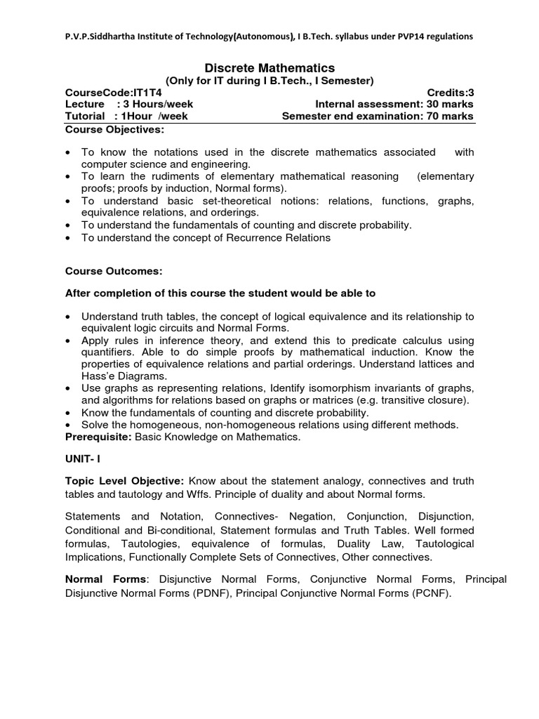 Autonomus14!1!1 Discrete Mathematics | PDF | Discrete Mathematics | Recurrence Relation