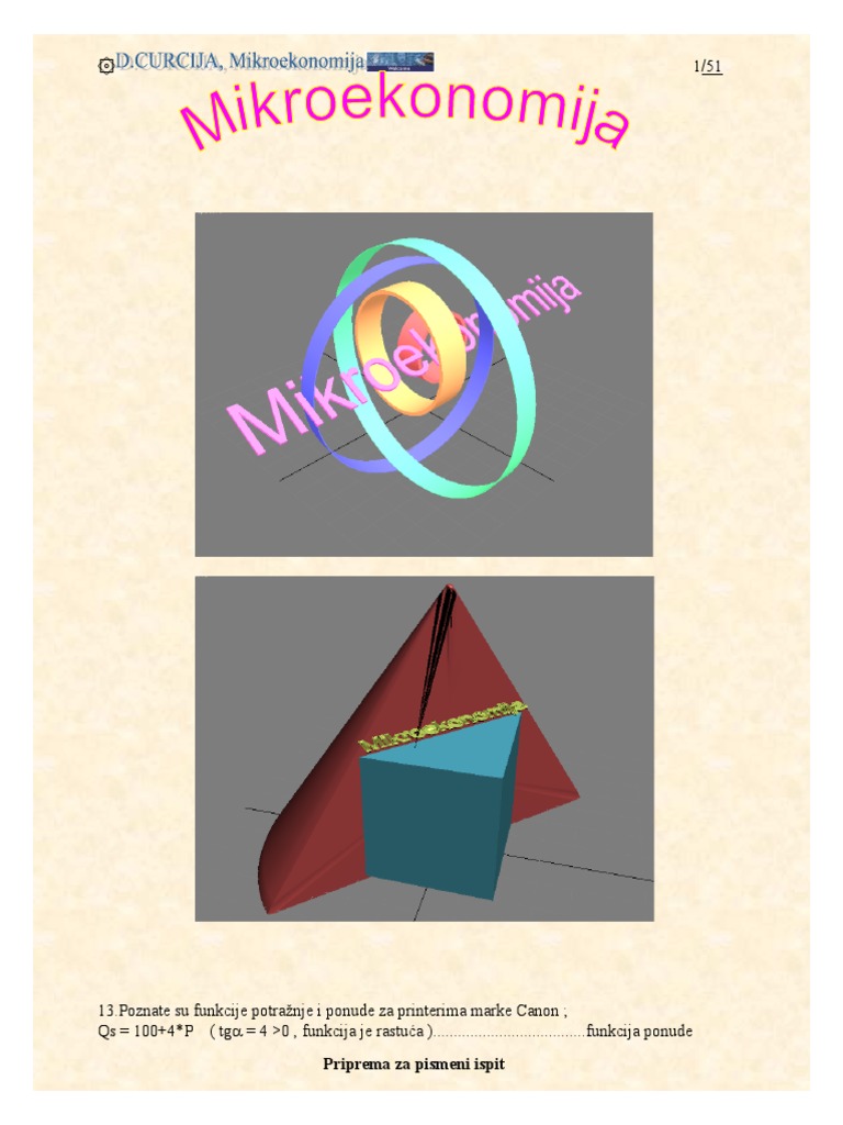 Mikroekonomija | PDF