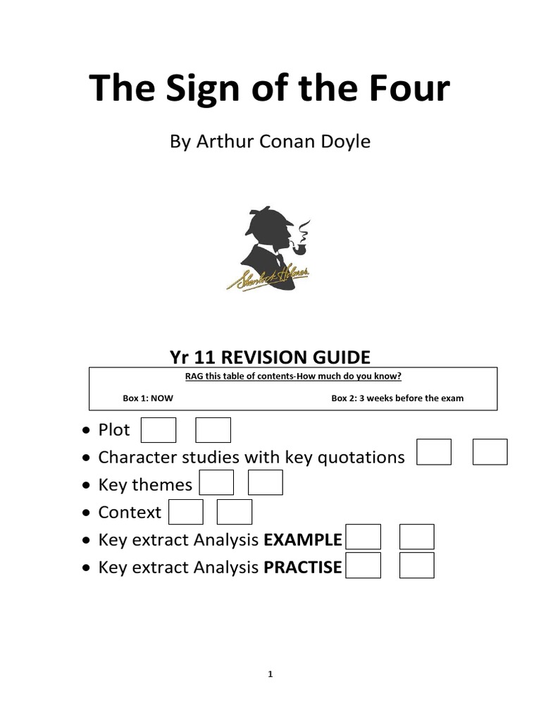 "The Sign of the Four: Revision Guide" | PDF | Sherlock Holmes | Dr. Watson
