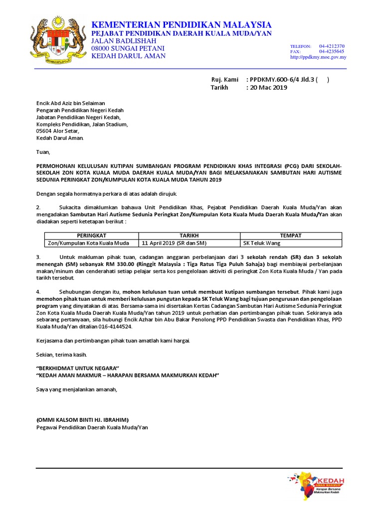 Surat Mohon Kelulusan | PDF