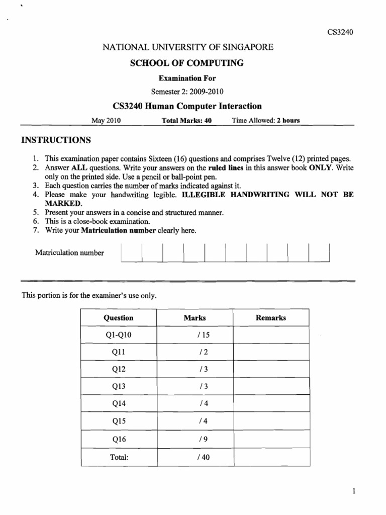 School of Computing: National University of Singapore | PDF ...