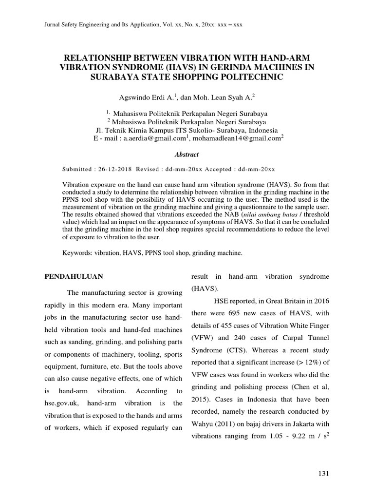 HAVS English Version | PDF