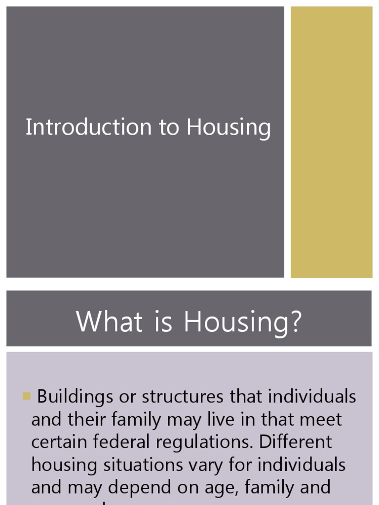 Intro Housing | PDF | Homelessness | Public Housing
