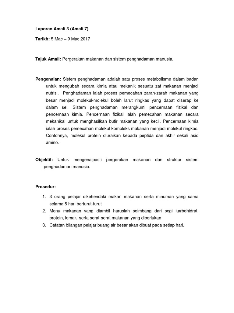 (Assignment) Laporan Amali 3 | PDF
