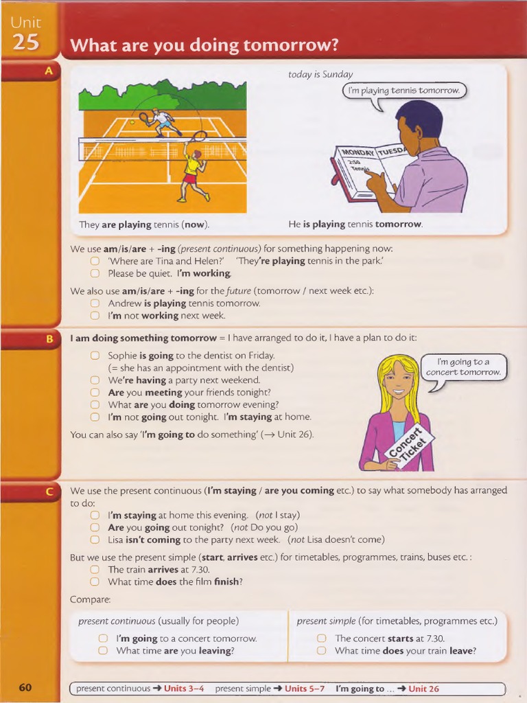 2 5 What Are You Doing Tomorrow?: O 'They're | PDF