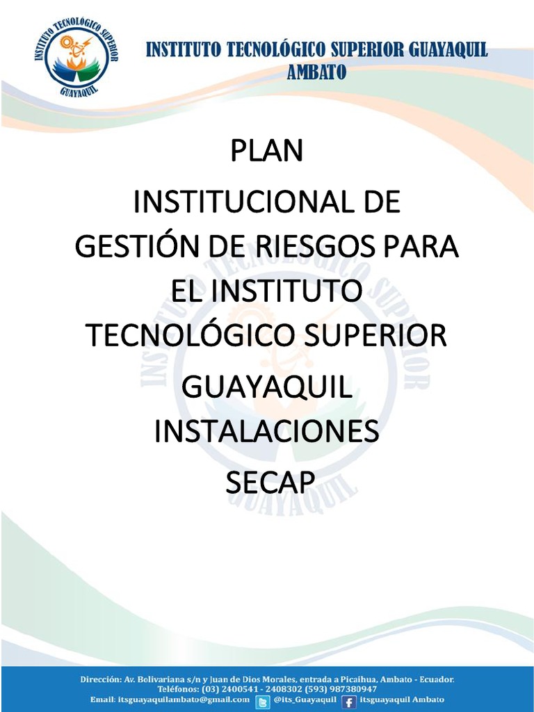PLAN DE SEGURIDAD ITSG - SECAP Actualizado 1.3 | PDF | Vulnerabilidad | Tipos de erupciones ...