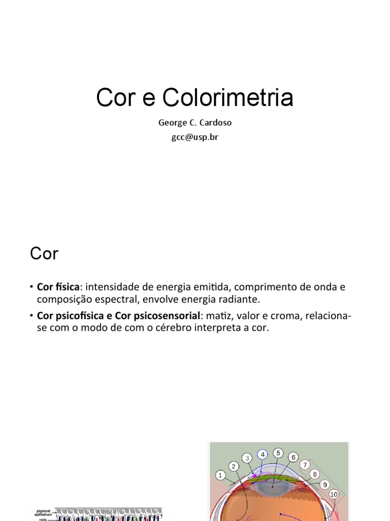Colorimetria Aula | PDF | Pigmento | Espectro
