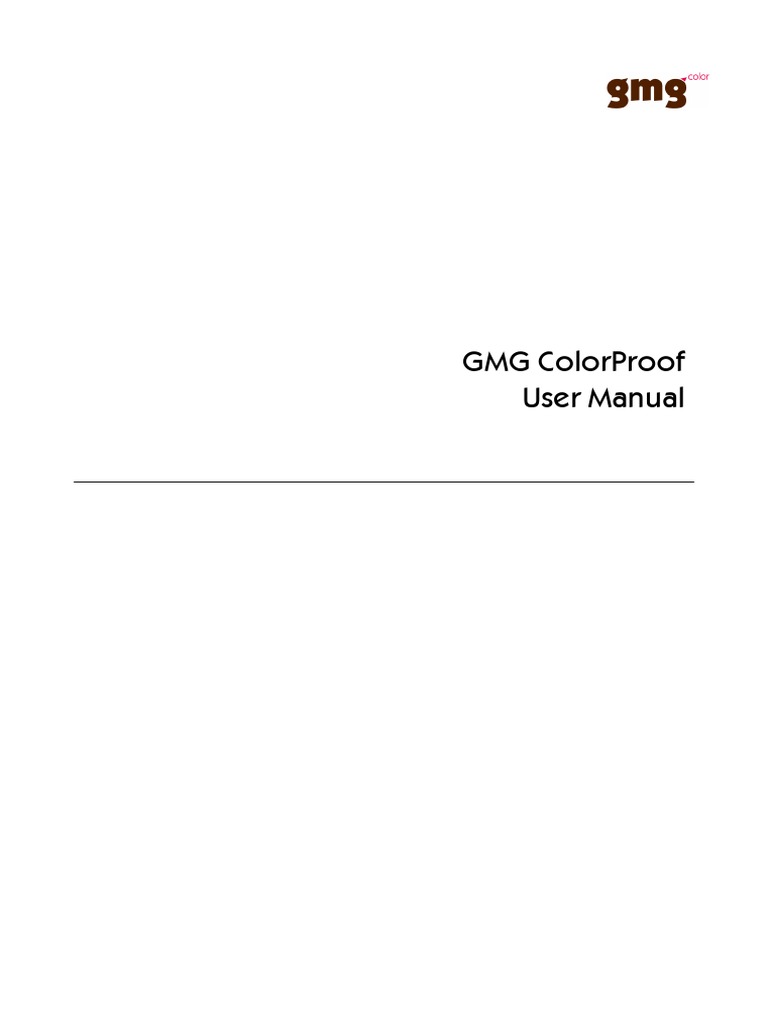 GMG-ColorProof Manual en PDF | PDF | Printer (Computing) | Zip (File ...