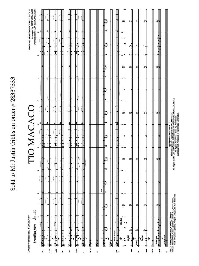 Tio Macaco Score | PDF
