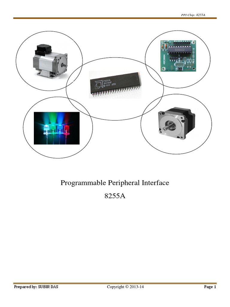 Programmable Peripheral Interface 8255A | PDF | Input/Output | Electrical Engineering