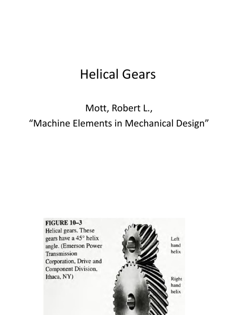 Helical Gears Design and Calculations | PDF